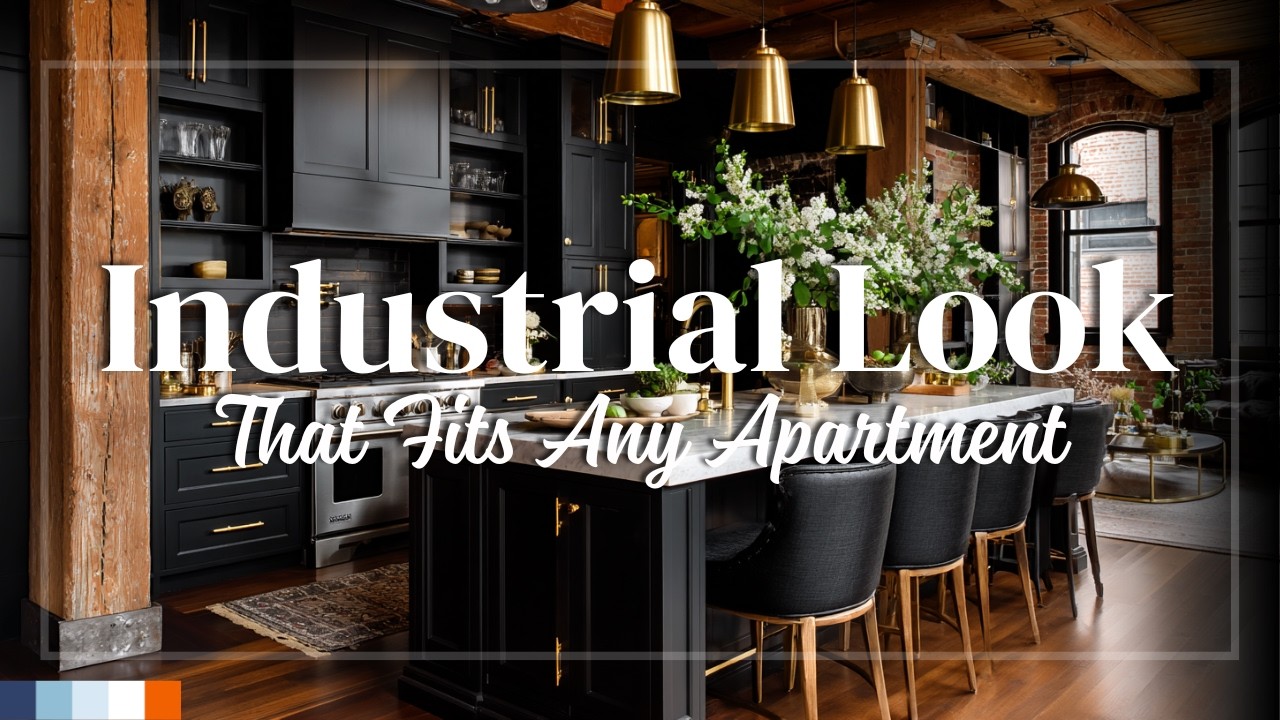 Small Apartment Kitchen Design: Industrial Style & Space-Saving Solutions That Work!