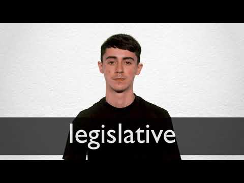 How to pronounce LEGISLATIVE in British English