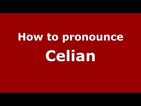 How to pronounce Celian (French) - PronounceNames.com