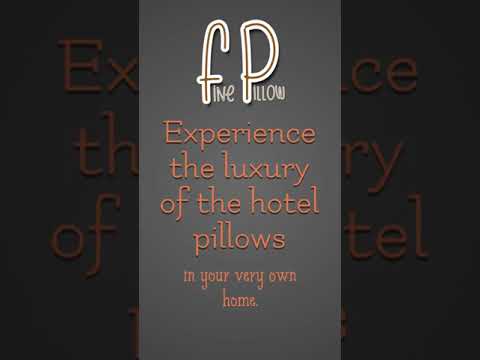 Experience the luxury of the hotel pillows