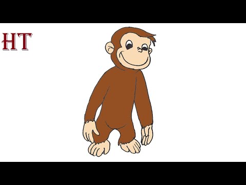How To Draw Curious George Step by Step – I'm Youtuber – Follow my ...