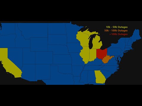 Power Outages Affecting Midwest - More Than 146,000 in Ohio, Including nearly 50,000 in Columbus