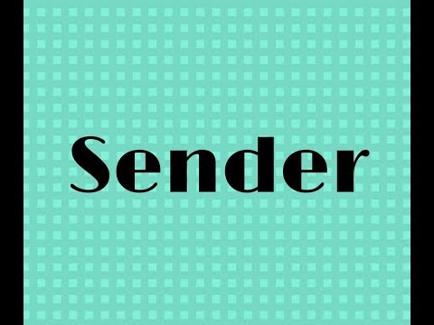 Definition of sender