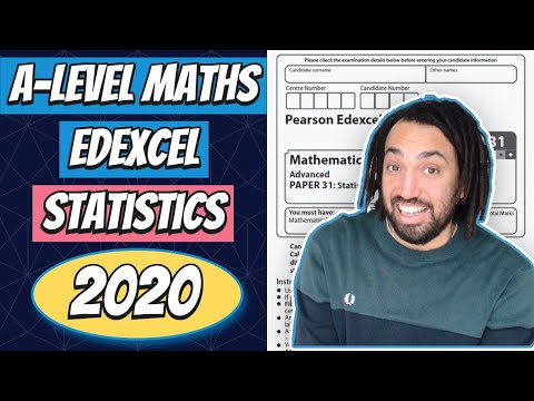 2020 Edexcel A Level Maths Statistics Walkthrough