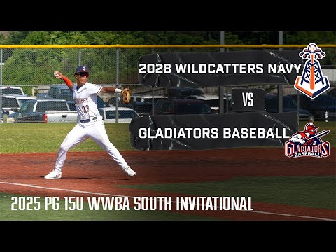 Houston Wildcatters 2028 Navy-vs-Gladiators Baseball Walker | 2025 15U PG WWBA South Invitational