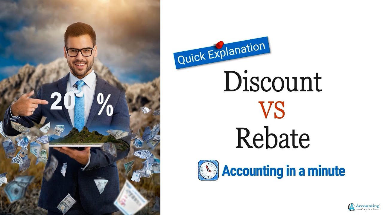 Discount vs Rebate | 1 Min Explanation | Examples