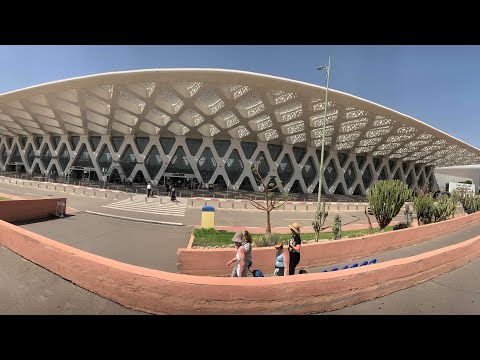 Marrakesh - 4k Drive from Medina to Menara Airport RAK 🇲🇦