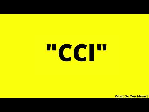 CCI Full Form || What is CCI ?