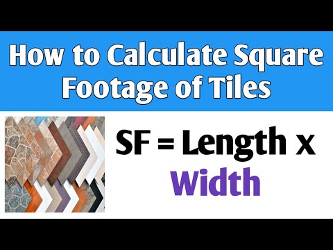 How to calculate square footage of tiles
