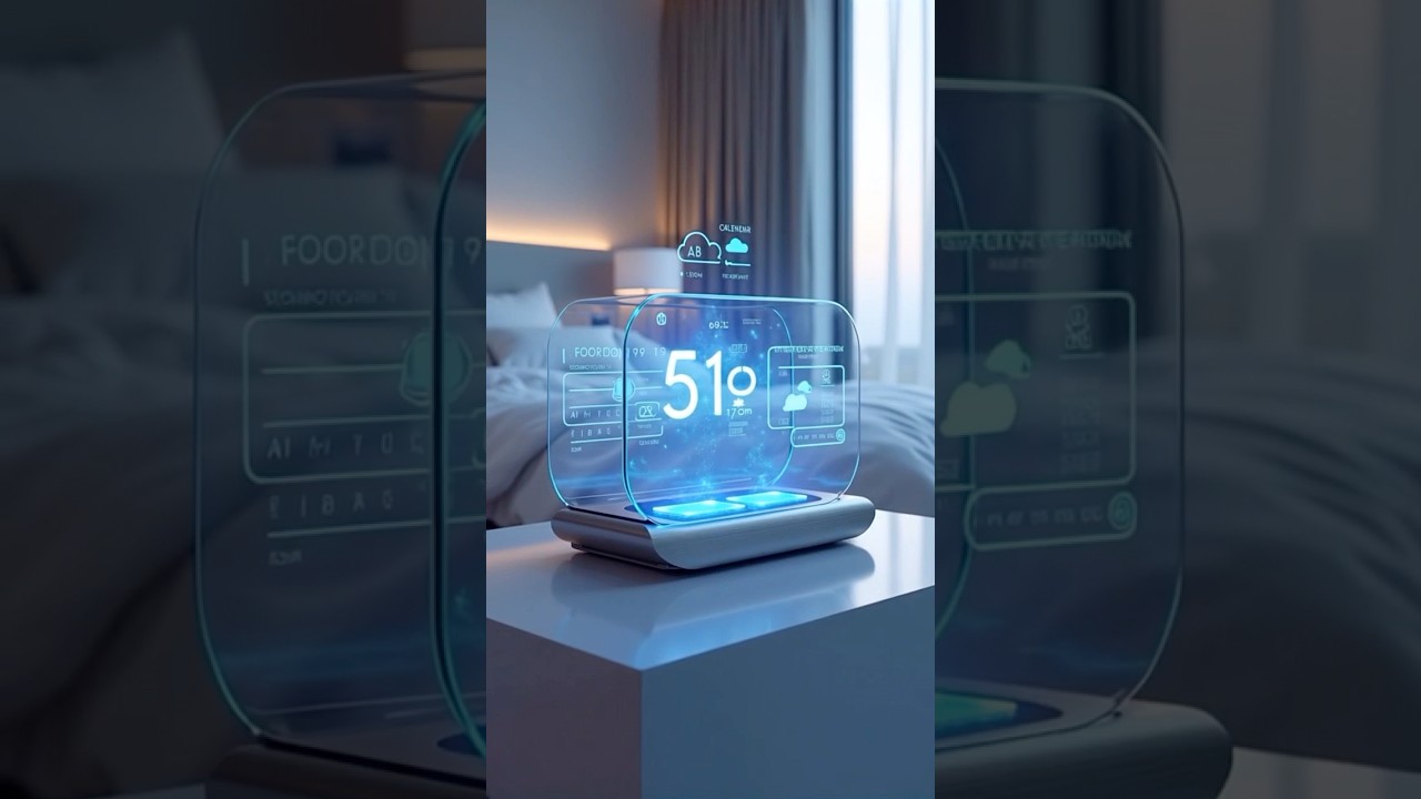 The Future of Waking Up – AI Alarm Clock Reveal ⏰ #AIAlarmClock #HighTechVibes