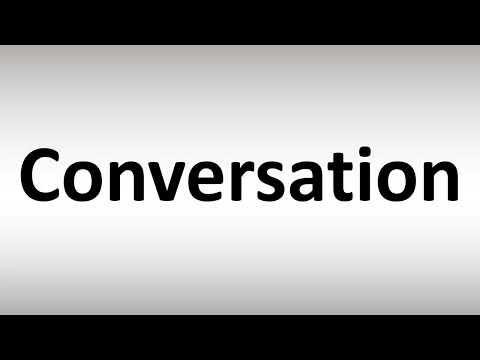 How to Pronounce Conversation