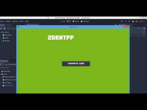 How to make a random code generator in Godot