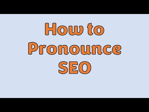 How to Pronounce SEO | English Word Audio
