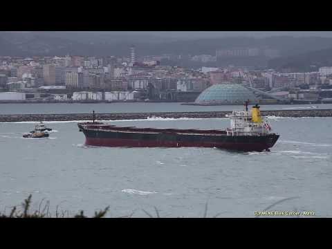CLYMENE Arrival and docking at the Port of La Coruna (ES) coming from Marin (ES) - 1th Feb. 2018
