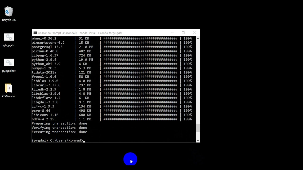 Install GDAL for Python with Anaconda