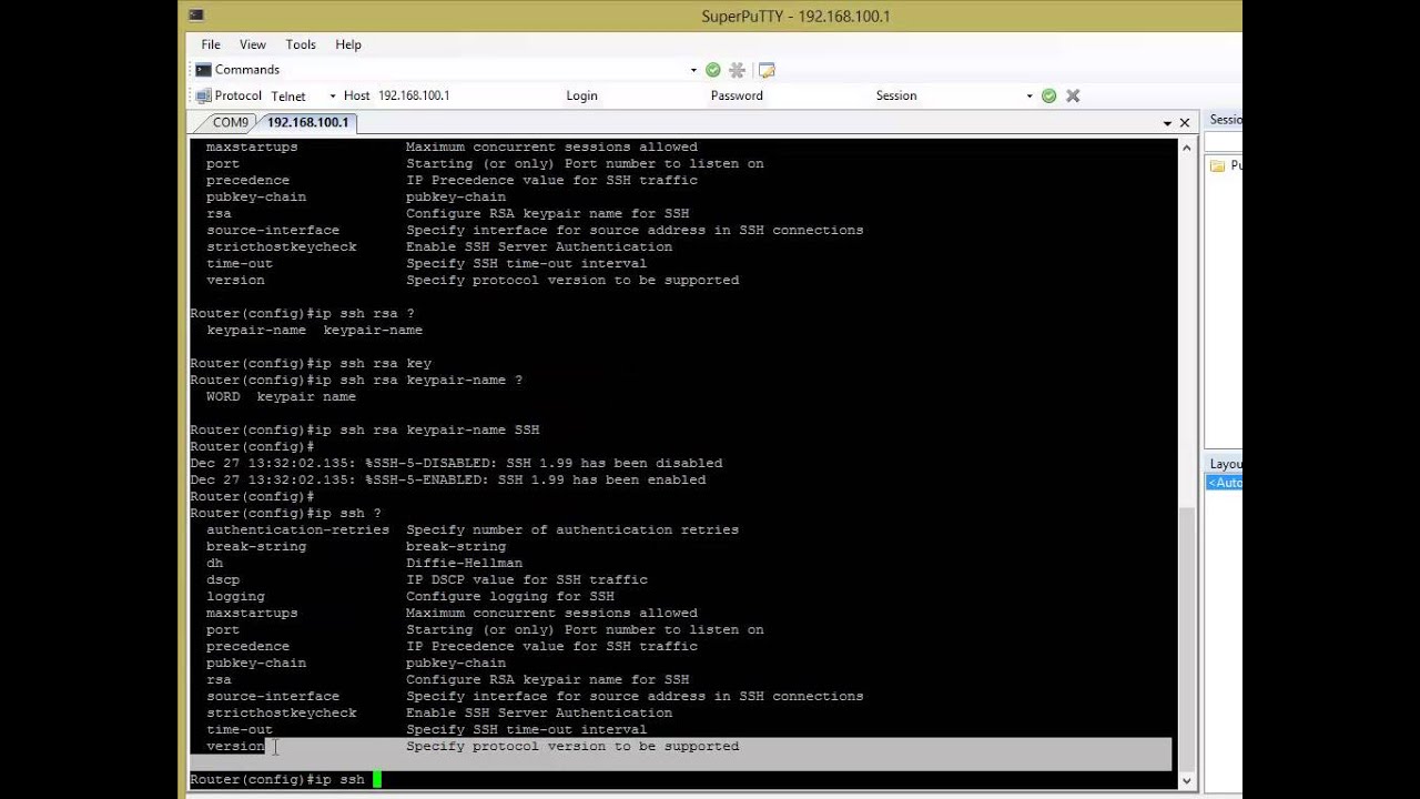 Cisco IOS devices - Telnet-SSH access