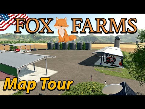 MASSIVE AMERICAN FARMING! 🚜 FOX FARMS MAP TOUR! - FS22 | GRAINMAN TRAVELS✈️