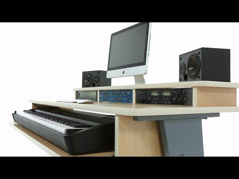 AZ Studio Workstations AZ-2 Keyboard Studio Desk - Black | Reverb