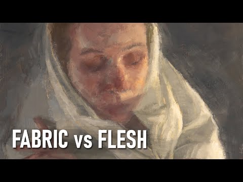 Creating Contrast Between Fabric & Flesh | Full Oil Painting Process