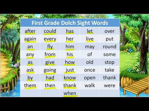 Learn English Through Sight Words Lesson  2/ Dolch Sight Words #howtoread #sightwords