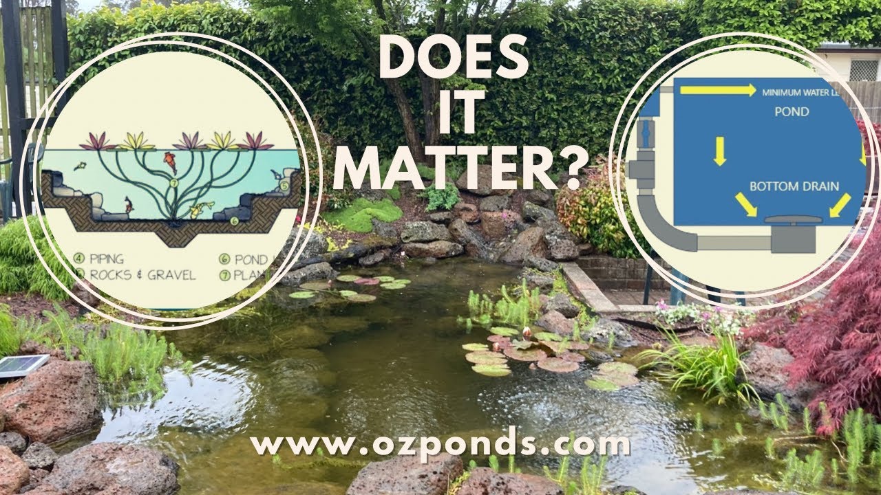Do ponds need bottom drains?