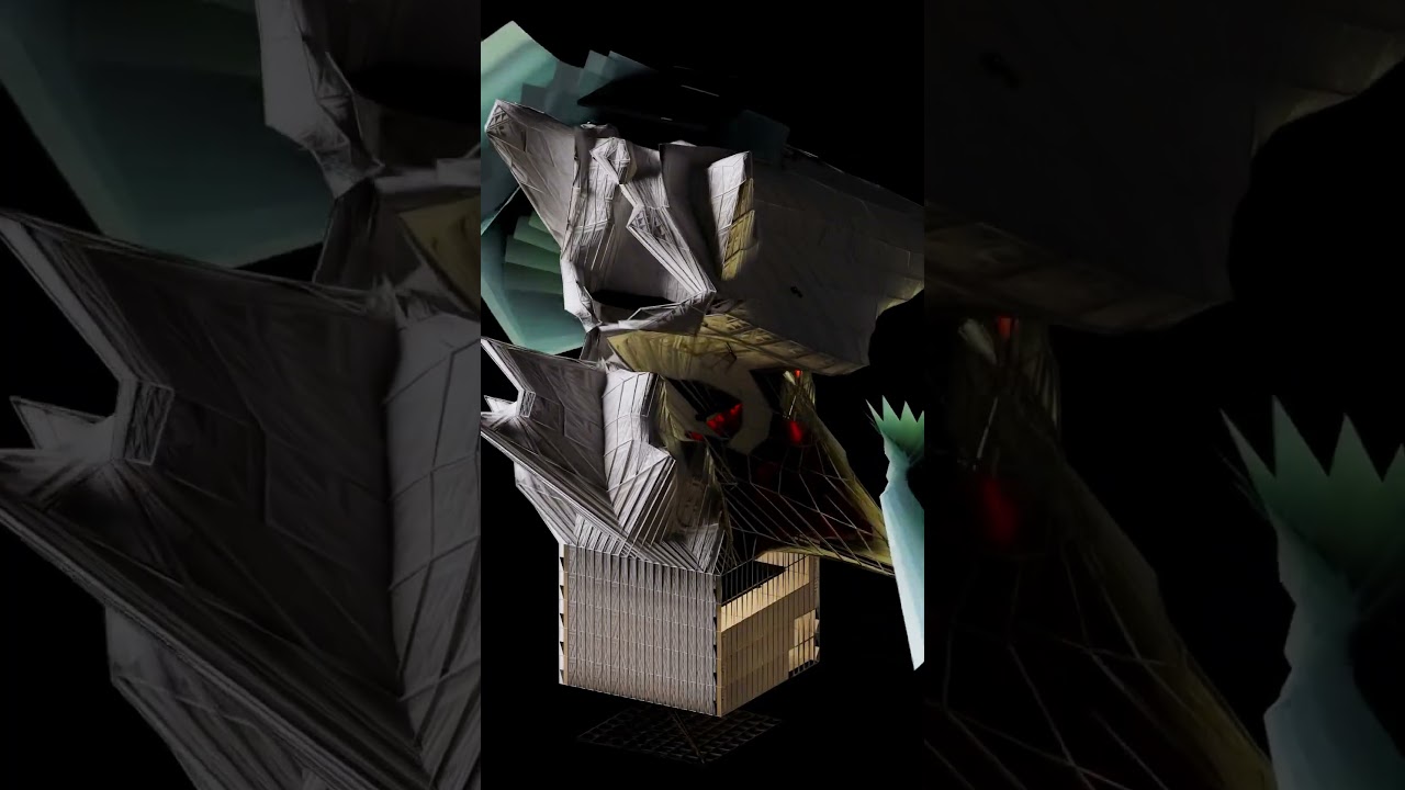 dynamic facade #render #architecture #blender #cgi #rendering #speculative #building