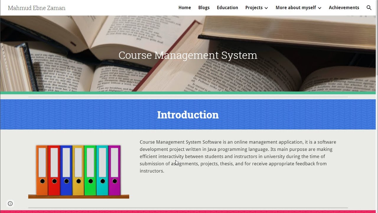 Java Peoject (Course Management System) Idea.