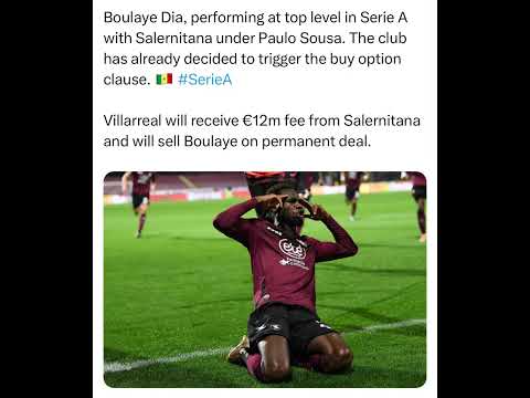 Boulaye Dia, performing at top level in Serie A with Salernitana under Paulo Sousa