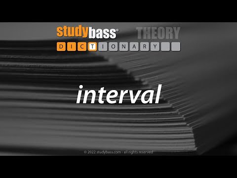interval :: StudyBass Music Dictionary