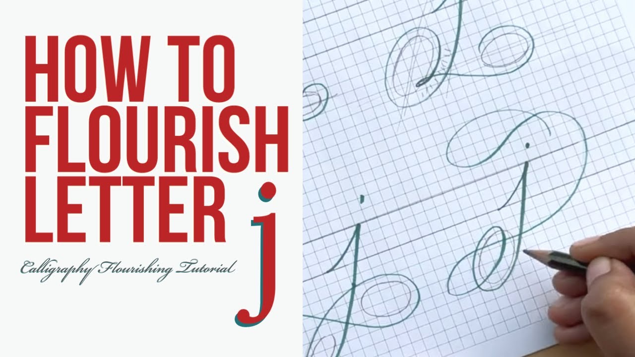 How to flourish letter j. Calligraphy flourishing tutorial