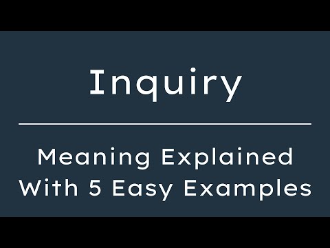 What Does Inquiry Mean? Inquiry Meaning in English With 5 Example Sentences