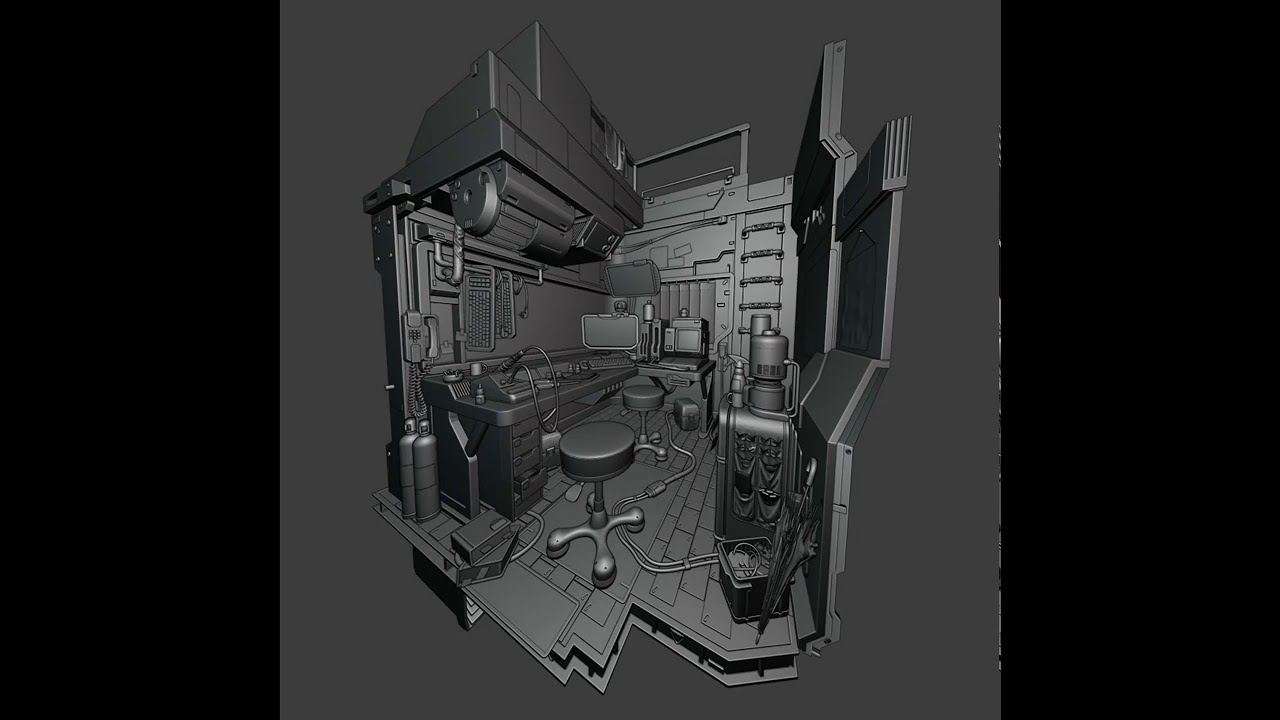 Cyberpunk Workbench assets