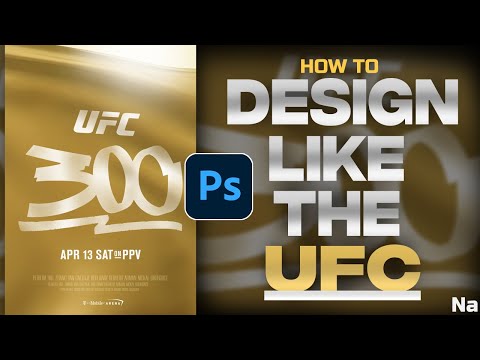 How To Create The UFC 300 Poster in 10 Minutes! | Photoshop #ufc300 [FREE PSD]