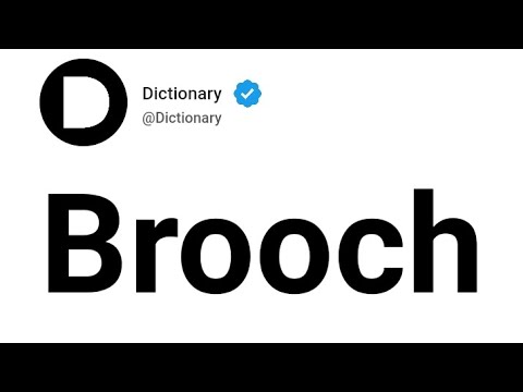 Brooch Meaning In English