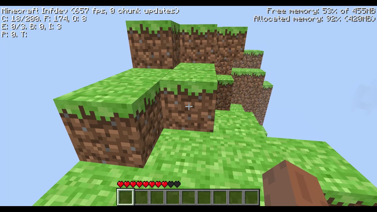 Minecraft Java Edition Infdev 20100330