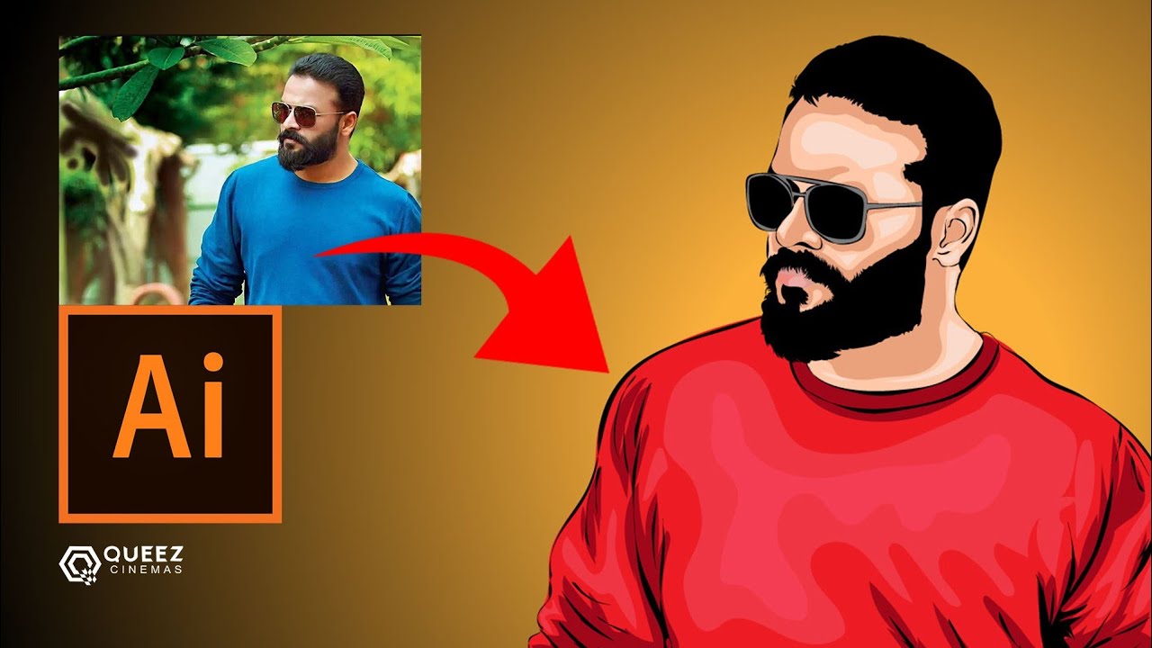 Vector Art | Vector Portrait art ( Speed Art) Adobe Illustrator