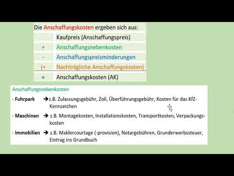 Buchungen: Kauf von Anlagevermögen nach HGB und EStG