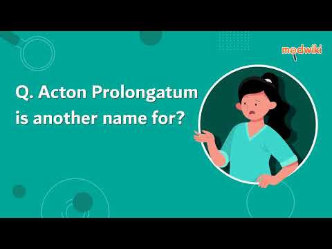 FAQ. Acton Prolongatum is another name for?