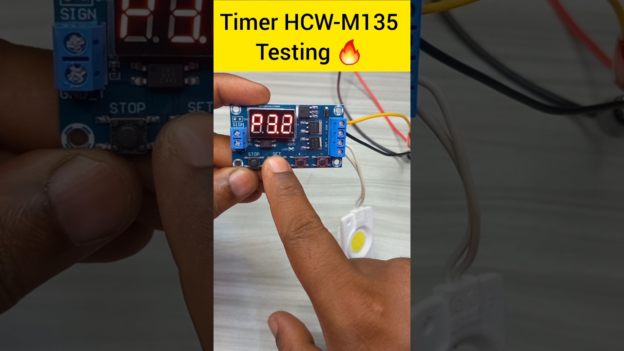 timer module 🔥 HCW-M135 testing || mosfet timer testing || Smart Barsha || #shorts #electronic