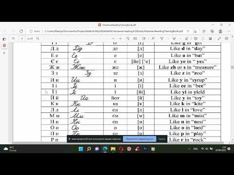 Ukrainian alphabet. Український алфавіт.