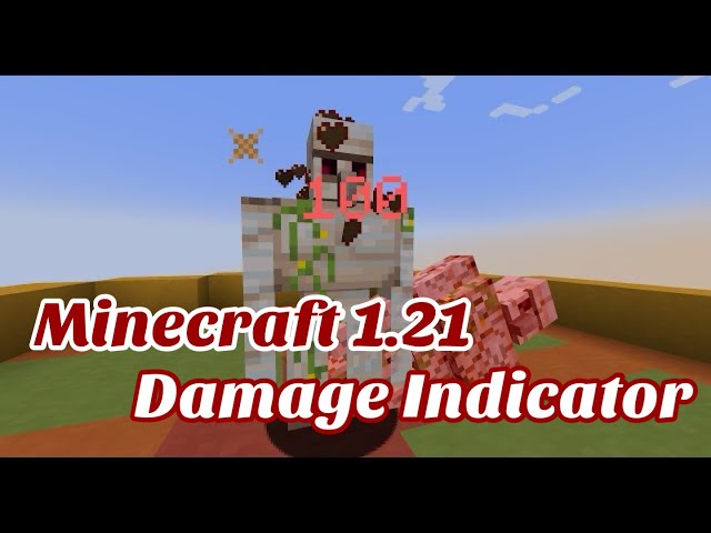 Damage Indicators for Minecraft 1.21.5 Minecraft Data Pack