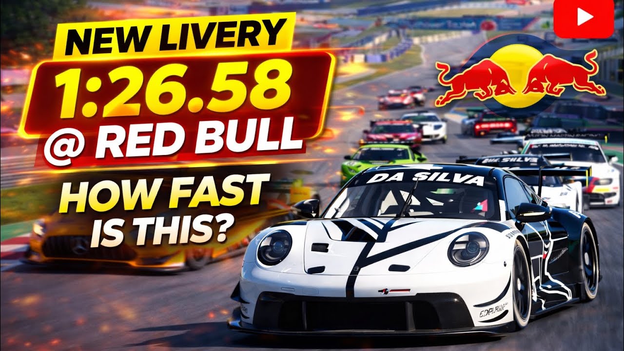 911 GT3 R (992) | 1:26.58 @ RED BULL | INSANE LAP | @RedBullMotorsports #motorsport #racing 