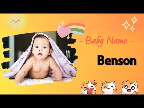 BENSON | Benson name meaning | Boy Name Meaning | Son of Benedict (2023)