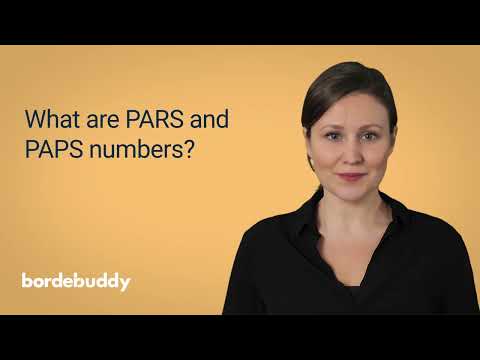 What are PARS and PAPS numbers?