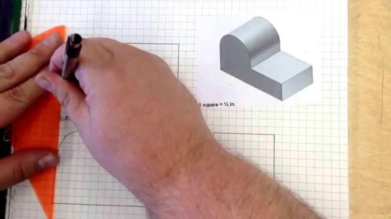 GTT: 1.4.5 Multiview drawing, dimensioning