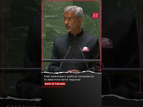 EAM Jaishankar's 'political convenience to determine terror response' barb at Canada