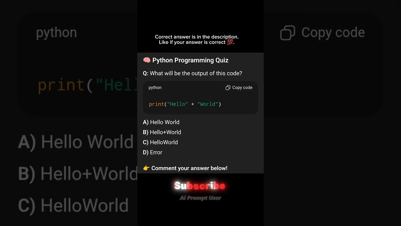 Collecting Programmers day-8 (24/100k) #programming #python #java #coding #pythonquiz