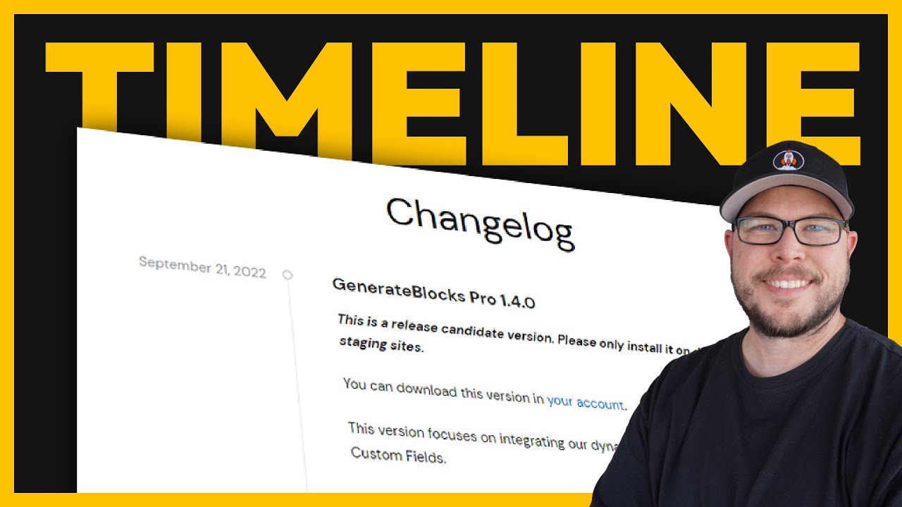 Timeline / Changelog Post Grid using GenerateBlocks Query Loop (no code needed!)