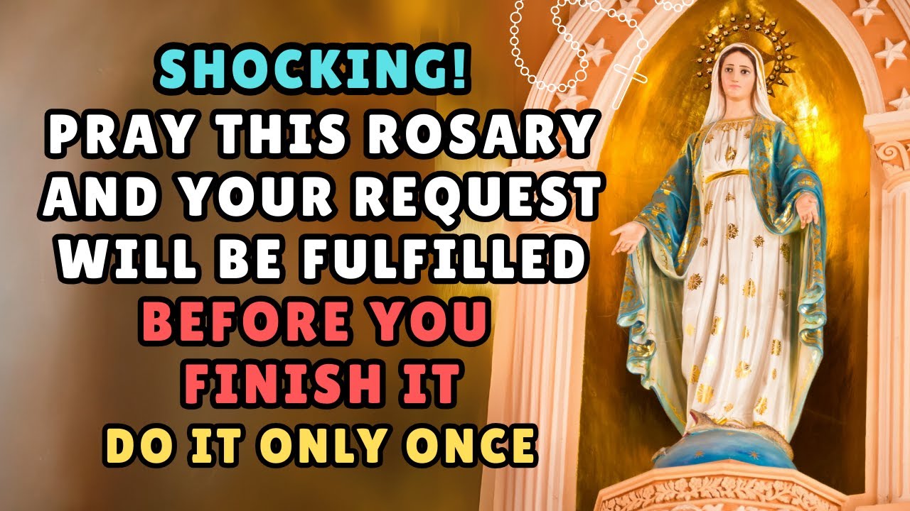 🔥SHOCKING! Pray THIS Rosary and your request will be fulfilled before you finish it.🙏