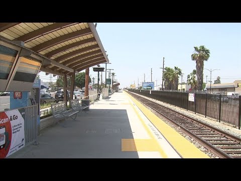 New rail station connects Antelope Valley to Hollywood-Burbank Airport | ABC7